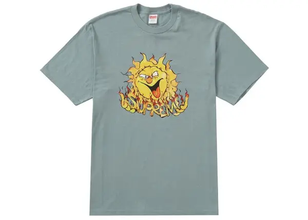 Supreme Sun Tee Shirt - Dark Sage
