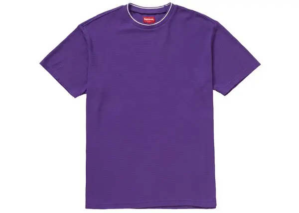 Supreme Stripe Rib Waffle Top - Purple