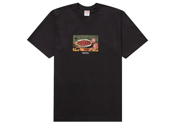 Supreme Strawberries Tee Shirt - Black