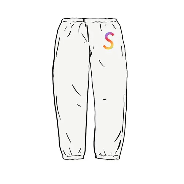 Supreme Swarovski Logo Sweatpant - White