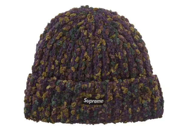 Supreme Chenille Beanie - Dark Purple