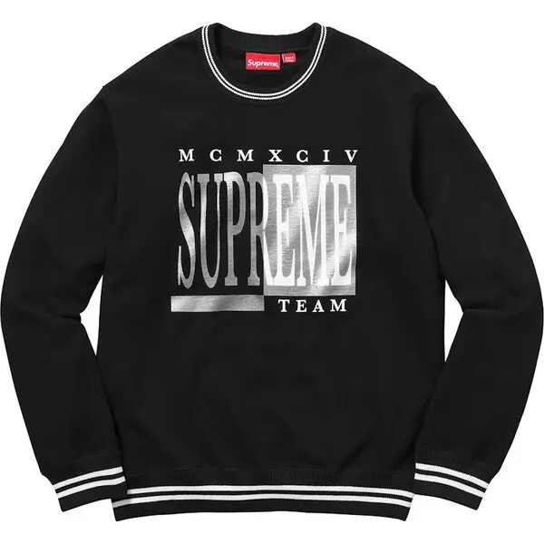 Supreme Team Crewneck Sweatshirt - Black