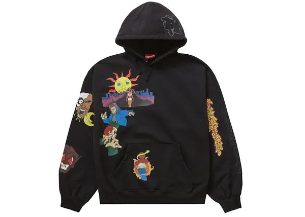 Supreme Sunrise Hooded Sweatshirt - Black