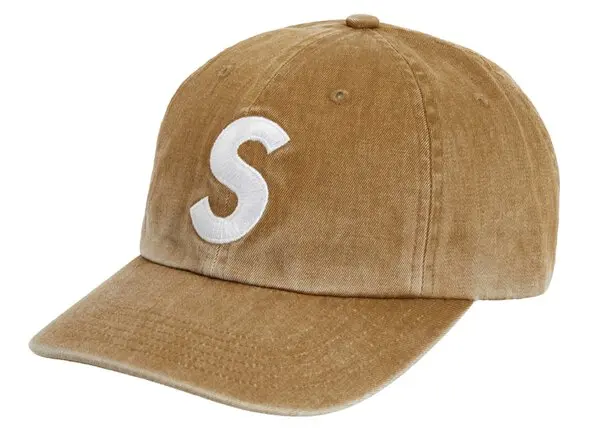 Supreme Pigment Print S Logo 6panel Cap - Tan