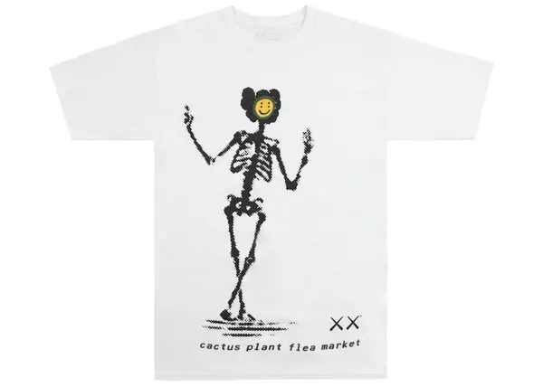 KAWS X Cactus Plant Flea Market T-shirt - White