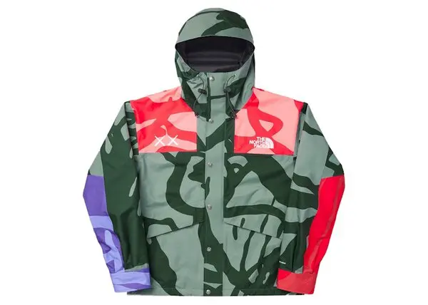 KAWS X The North Face Retro 1986 Mountain Jacket - Balsam Green 86 Print
