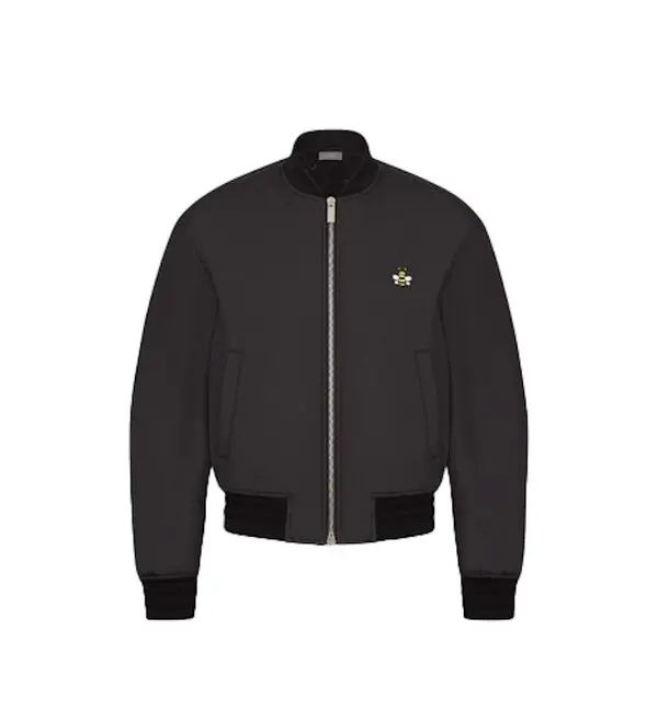 KAWS X Dior Bee Nylon Bomber Jacket