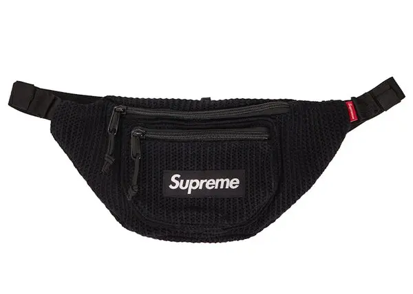 Supreme String Waist Bag - Black