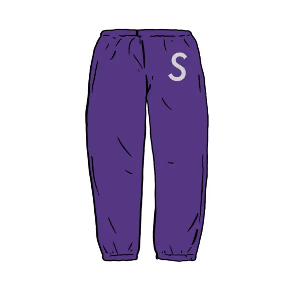 Supreme Swarovski S Logo Sweatpant - Purple