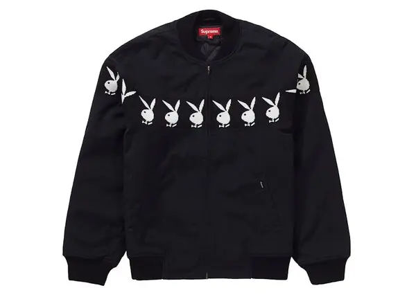 Supreme Playboy Crew Jacket - Black