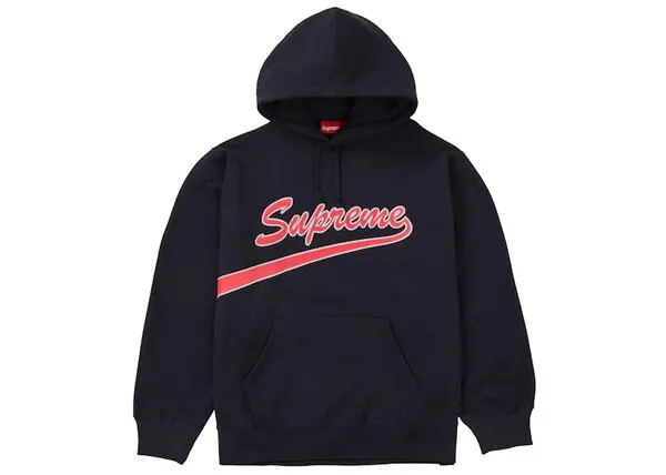 Supreme Hooded Sweatshirt - Navy Blue
