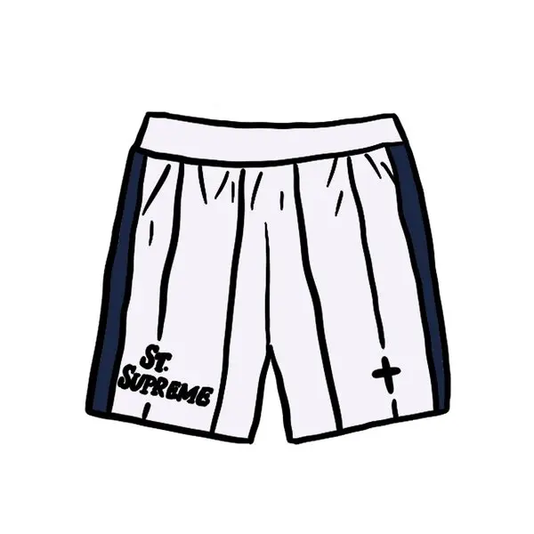 Supreme St. Basketball Short - White