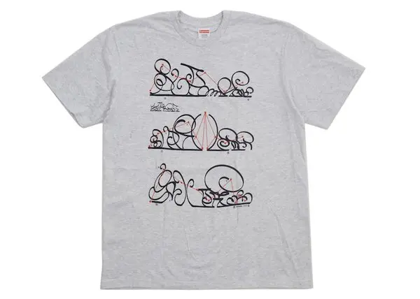 Supreme System Tee Shirt - Ash Grey