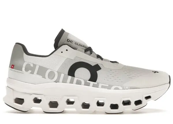 On Running Cloudmonster Sneakers - All White/black
