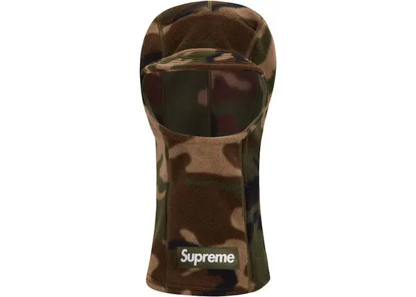 Supreme Polartec Brim Balaclava - Woodland Camo