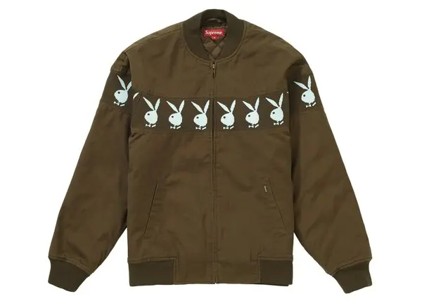 Supreme Playboy Crew Jacket - Brown