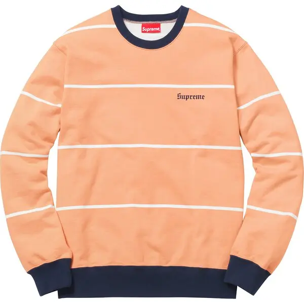 Supreme Striped Crewneck Sweatshirt