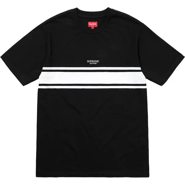 Supreme Stripe Tee Shirt - Black