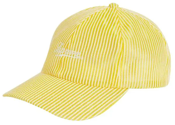 Supreme Stripe Mesh 6-panel Cap - Yellow