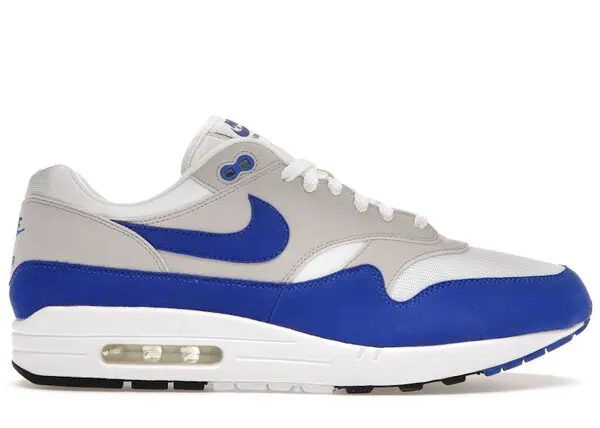 Nike Air Max 1 Anniversary Royal Sneakers - White/game Royal/neutral Grey