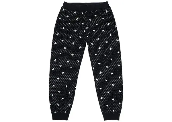 Supreme Playboy Waffle Thermal Pant - Black