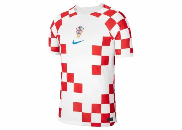 Nike Croatia 2022/23 Stadium Home Drifit Soccer Jersey - White/battle Blue