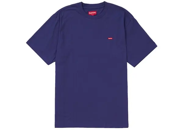 Supreme Small Box Tee Shirt - Washed Navy Blue
