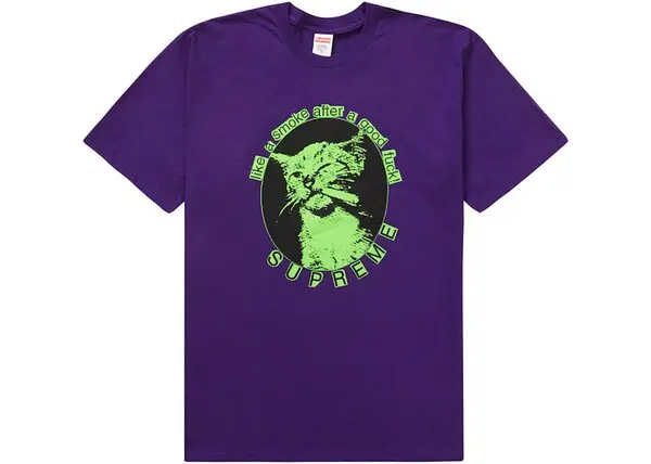 Supreme Smoke Tee Shirt - Purple