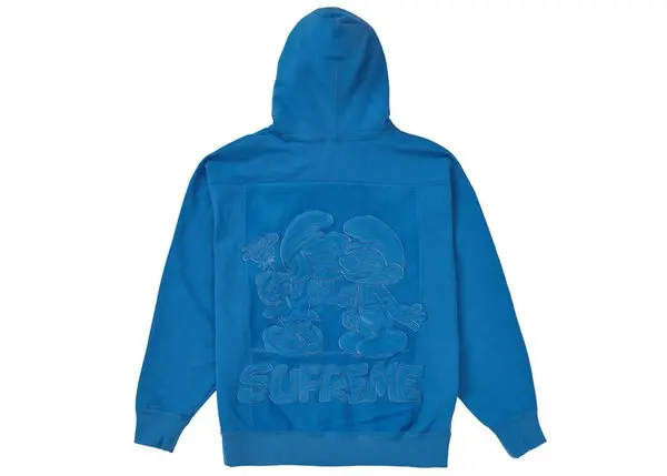 Supreme Smurfs Hooded Sweatshirt - Pale Royal