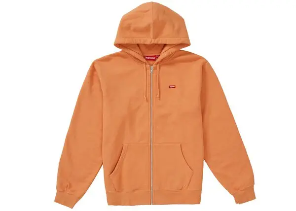 Supreme Small Box Zip Up Sweatshirt - Pale Orange