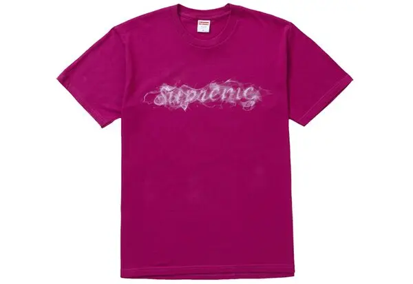 Supreme Smoke Tee Shirt - Magenta