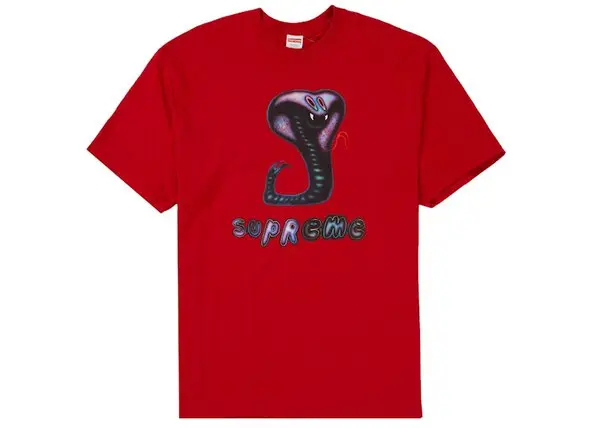 Supreme Snake Tee Shirt - Red