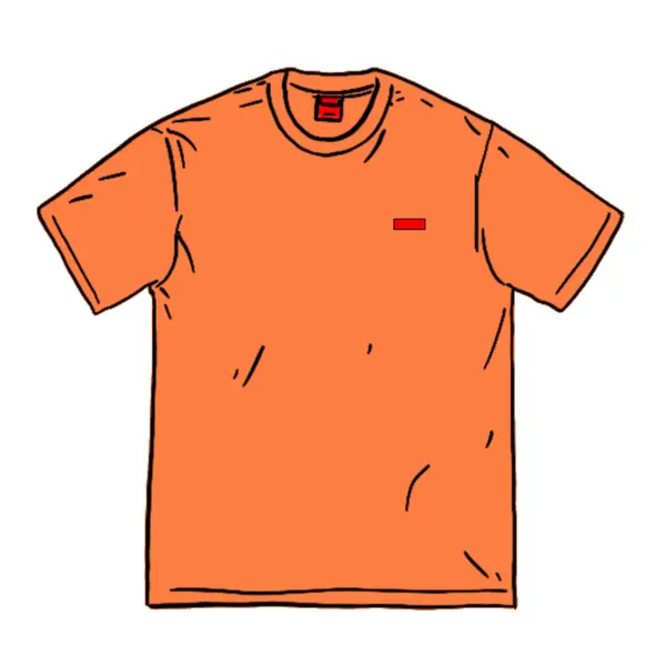 Supreme Small Box Tee Shirt - Orange