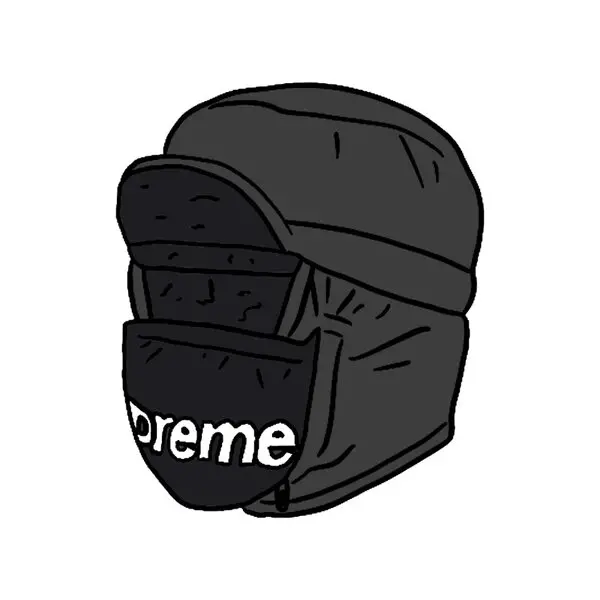 Supreme Tech Trooper Hat With Packable Facemask - Black