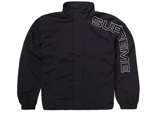 Supreme Embroidered Track Jacket - Black