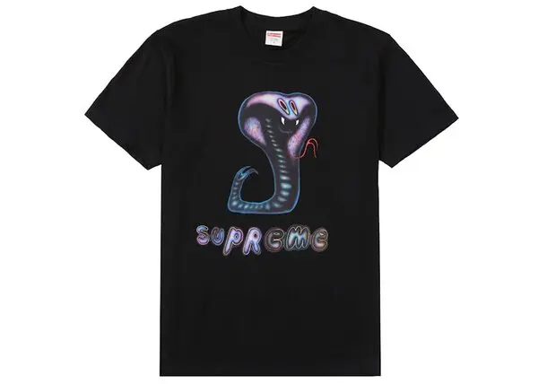 Supreme Snake Tee Shirt - Black