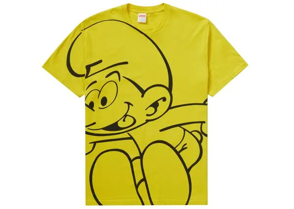 Supreme Smurfs Tee Shirt - Yellow