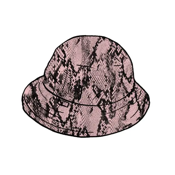 Supreme Snakeskin Corduroy Bell Hat - Pink