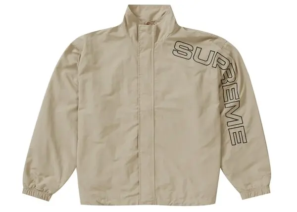 Supreme Embroidered Track Jacket - Sand