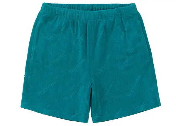 Supreme Terry Jacquard Logo Short - Teal