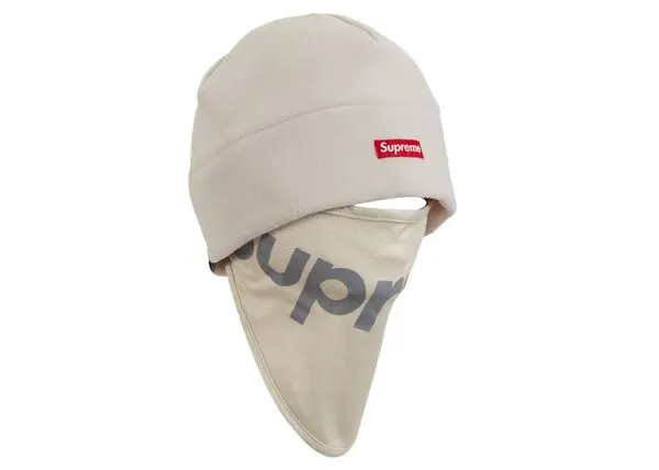 Supreme Polartec Facemask Beanie - Stone
