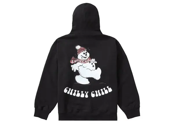 Supreme Snowman Hooded Sweatshirt - Black