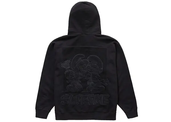 Supreme Smurfs Hooded Sweatshirt - Black