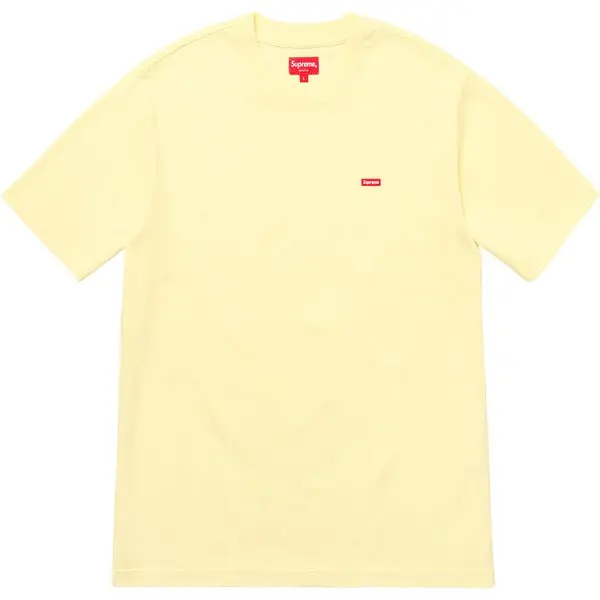 Supreme Small Box Tee Shirt - Pale Yellow