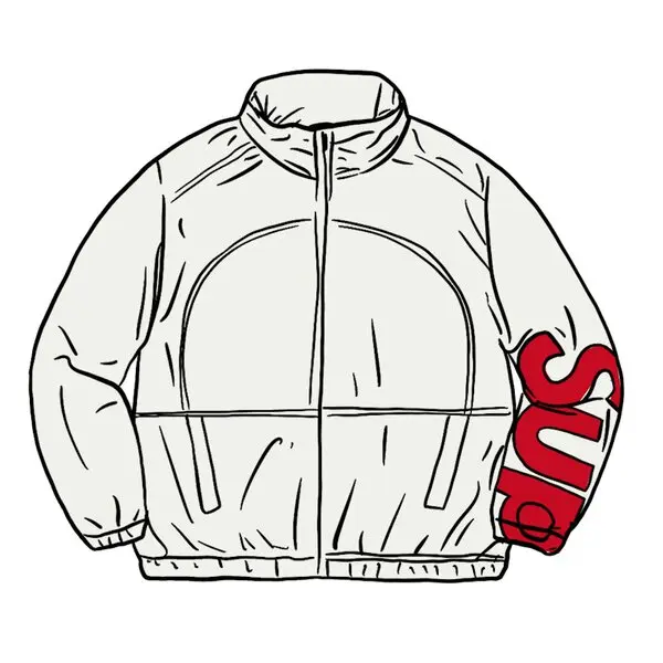 Supreme Spellout Track Jacket - White