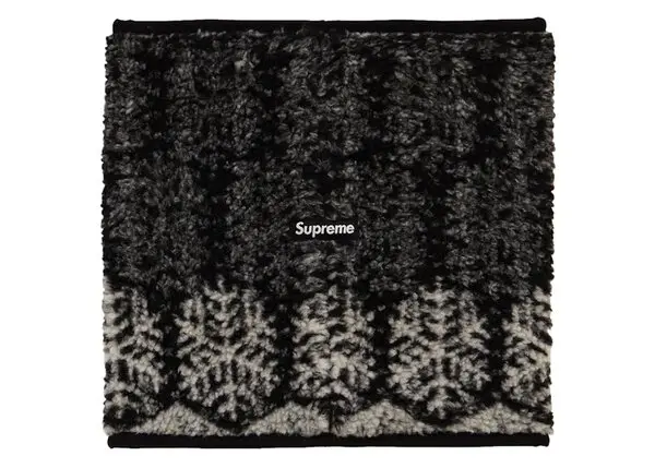 Supreme Snowflake Neck Gaiter - Black