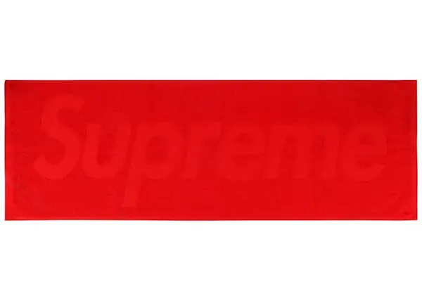 Supreme Terry Logo Hand Towel - Red