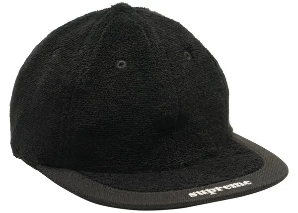 Supreme Terry Visor 6-panel Cap - Black