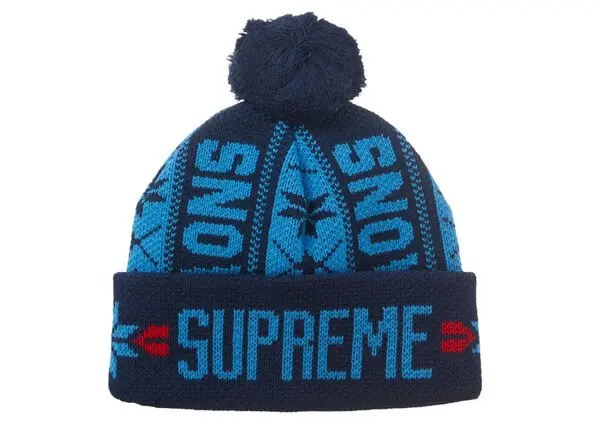 Supreme Snow Beanie - Navy Blue