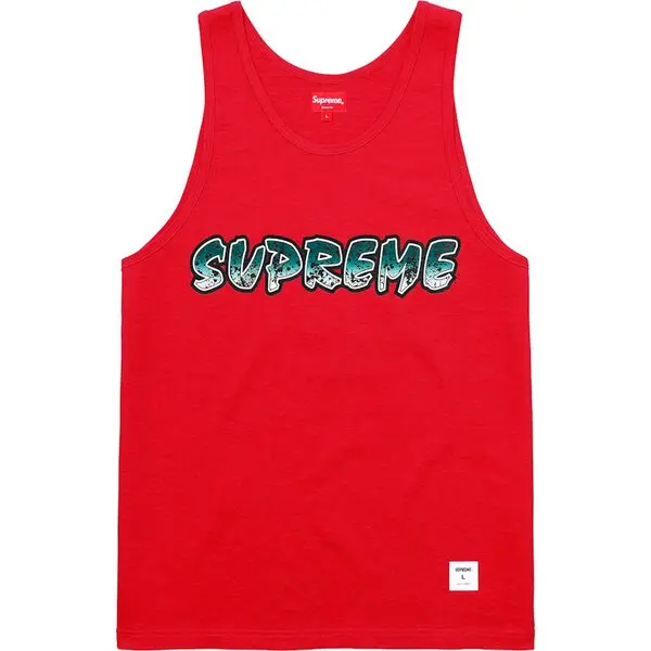 Supreme Splatter Tank Top - Red